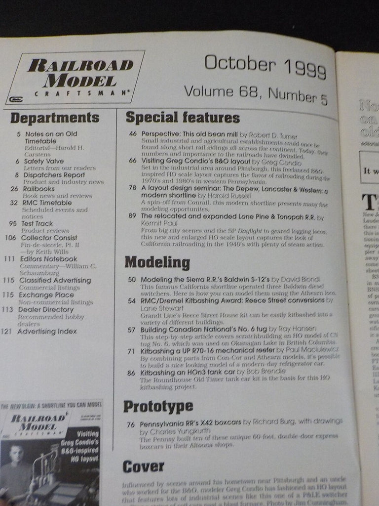 Railroad Model Craftsman Magazine 1999 October New DL&W CN Tugboat Eas ...