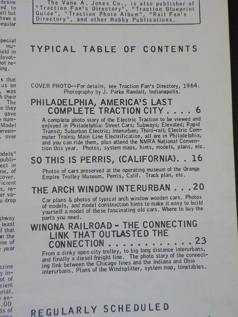 Traction & Models 1964 June Sample issue – RailroadTreasures
