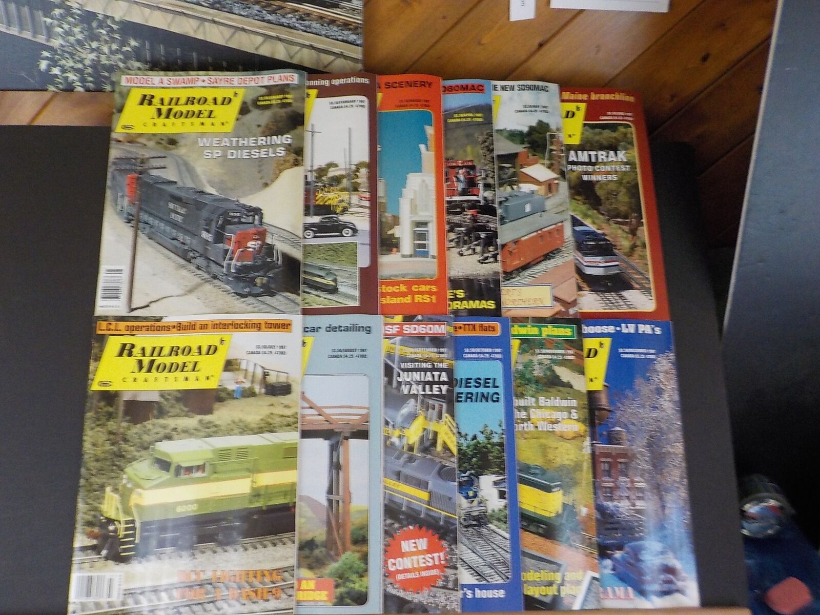 Railroad Model Craftsman Magazine Complete Year 1997 12 issues RMC ...