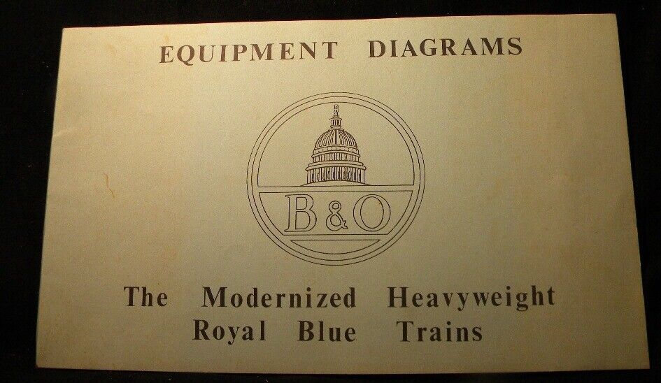 Equipment Diagrams The Modernized Heavyweight Royal Blue Trains B&O ...