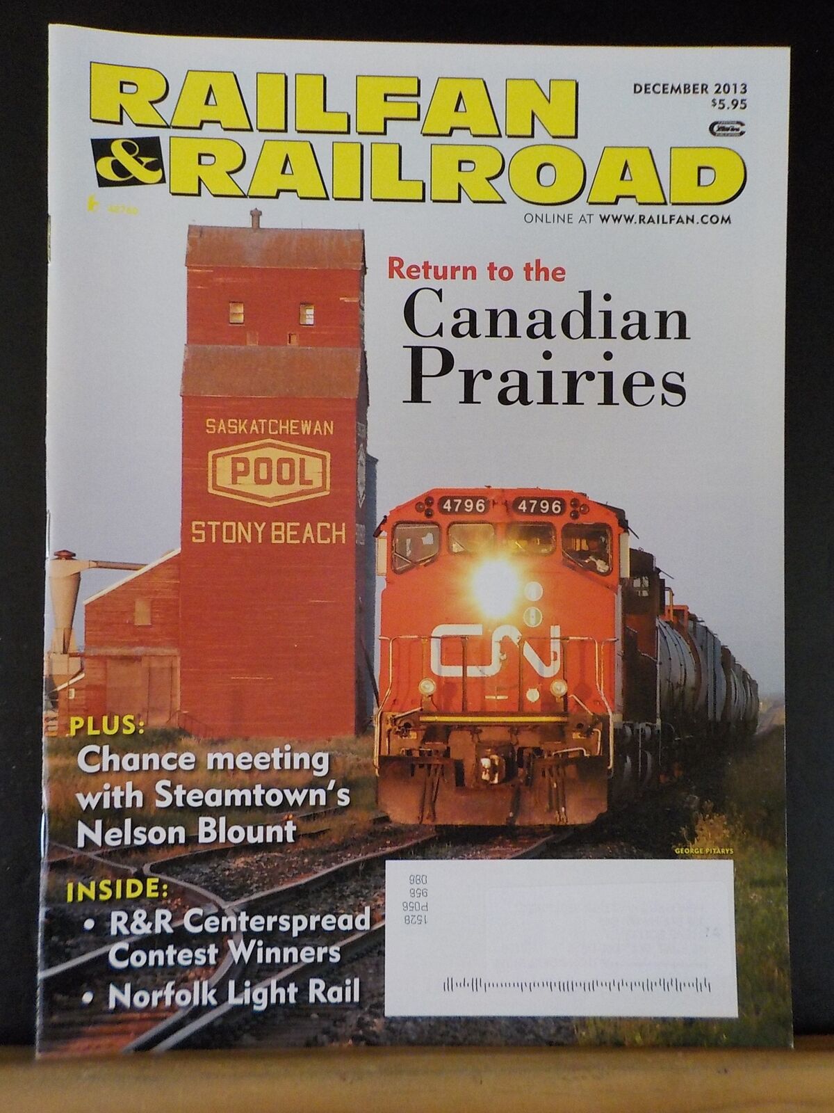 Railfan & Railroad Magazine 2013 December Canadian Prairies Norfolk li ...