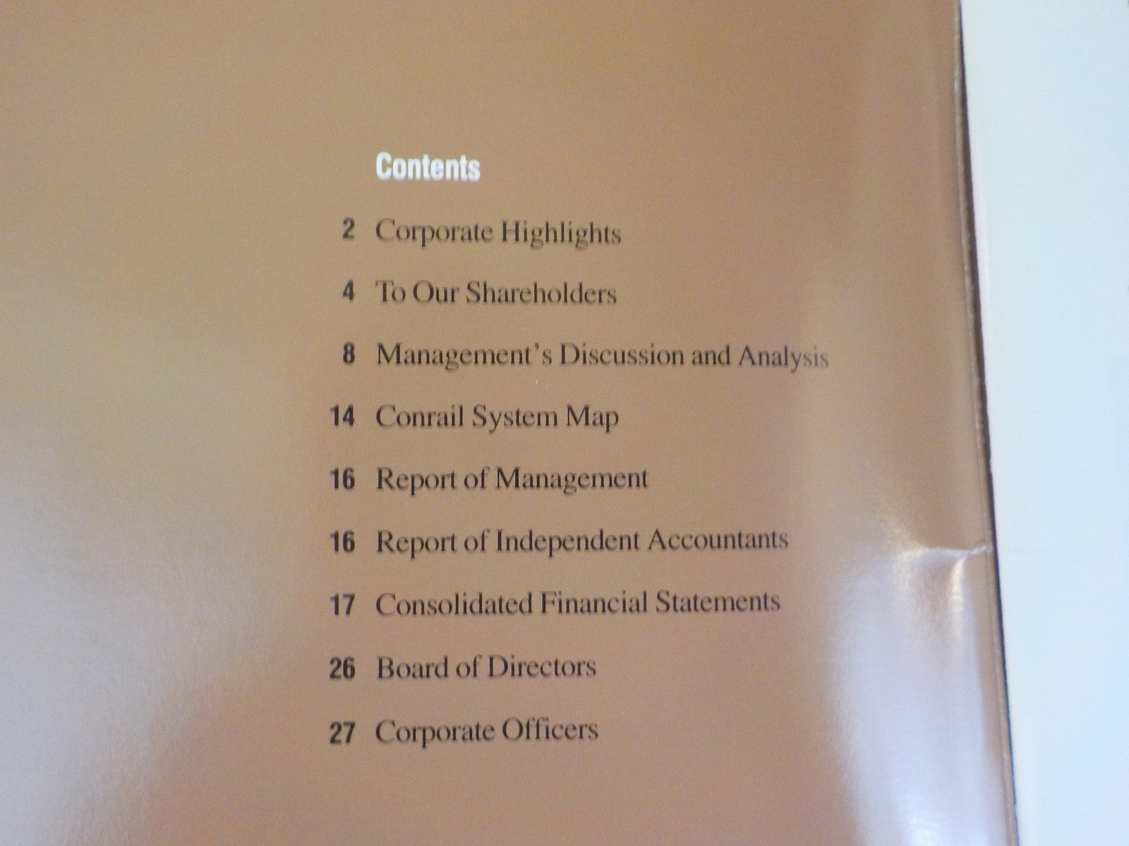 Conrail Annual Report 1989 Consolidated Rail Corporation System map Fi ...