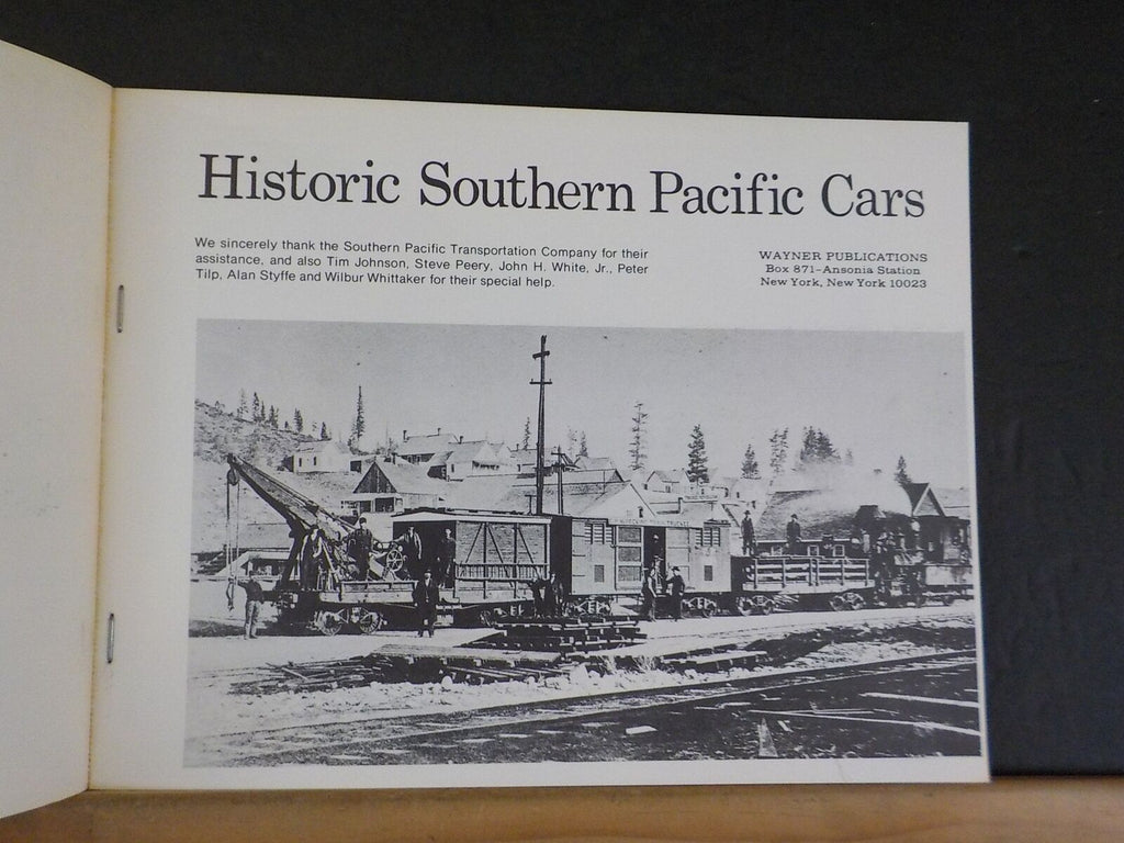 Historic Southern Pacific Cars by Robert Wayner Soft Cover ...