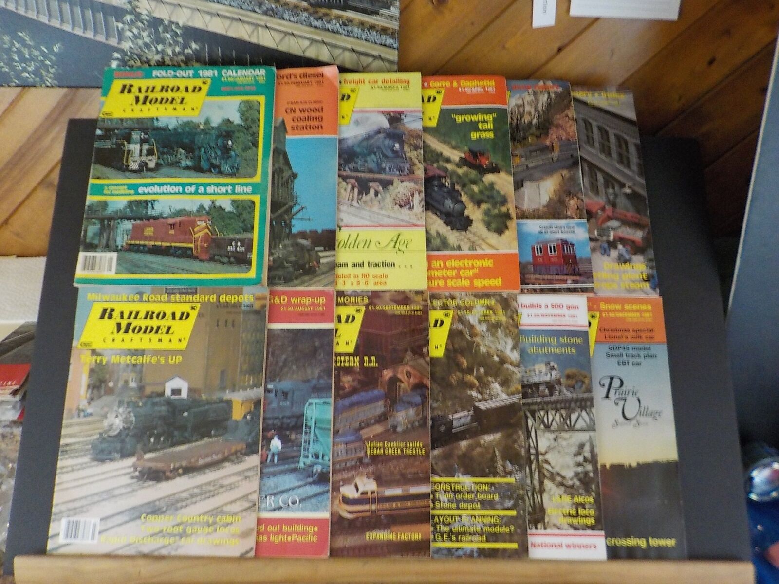 Railroad Model Craftsman Magazine Complete Year 1981 12 issues RMC ...