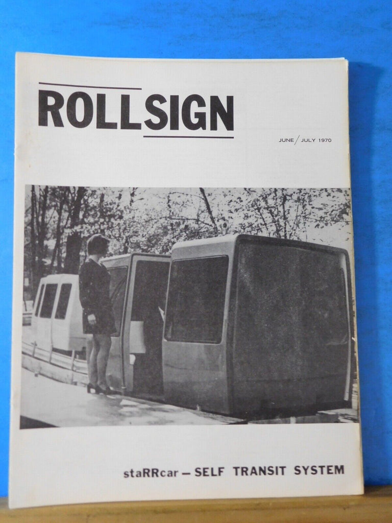 Rollsign Magazine of New England Transit News 1970 June July Starrcar ...