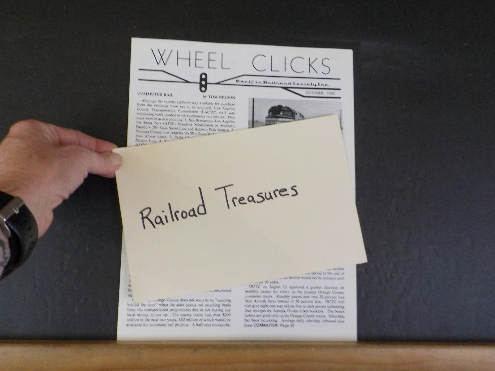 Wheel Clicks 1990 October Pacific Railroad Society Commuter Rail ...