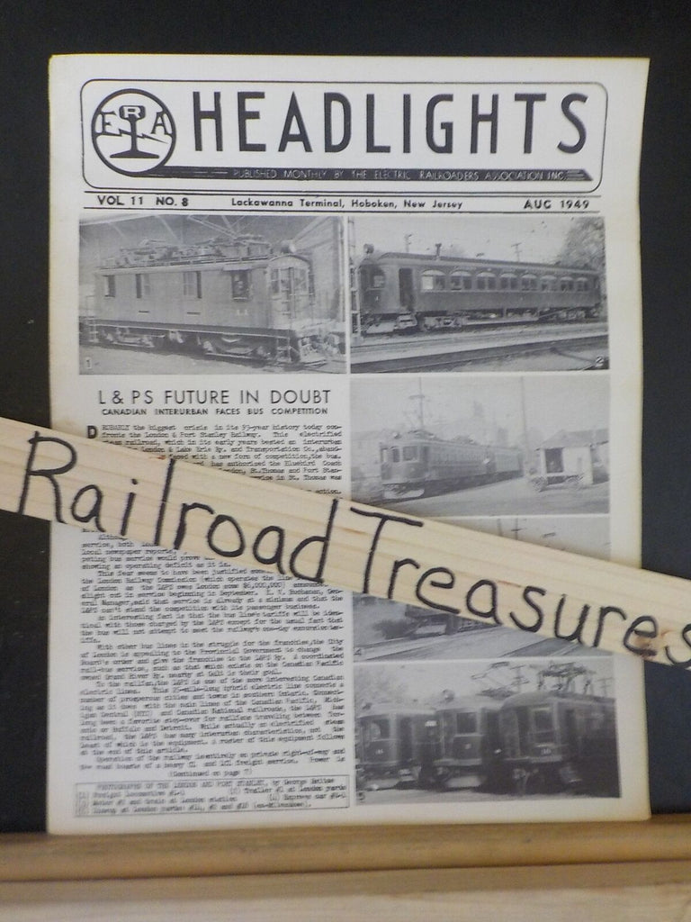 ERA Headlights 1949 August L&PS Future in Doubt, London and Port Stanl ...