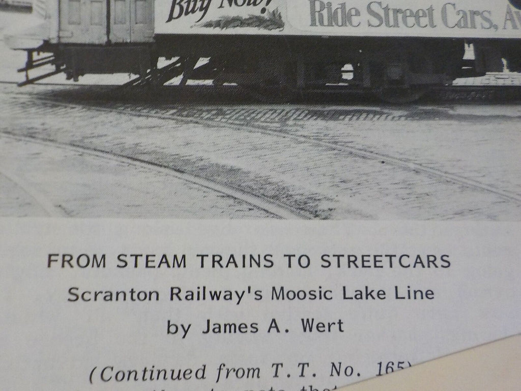 Trolley Talk #166 1984 December From Steam Trains to Streetcars ...