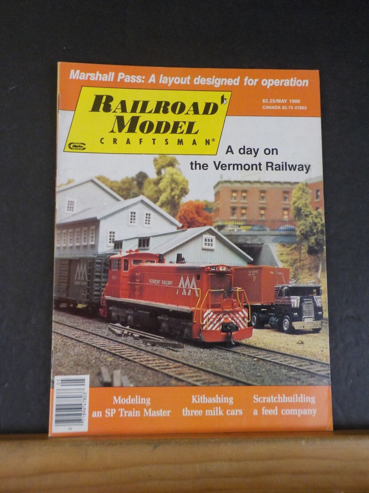 Railroad Model Craftsman Magazine 1986 May Vermont Ry Model SP Train M ...