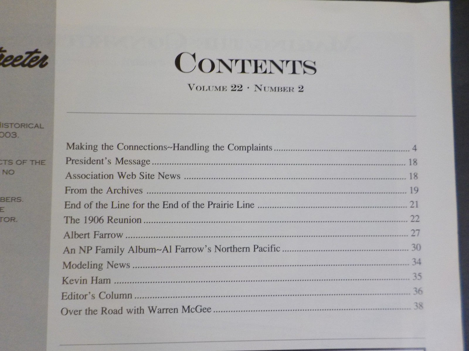 The Mainstreeter Northern Pacific Ry Historical Society Vol 22 #2 Bill ...