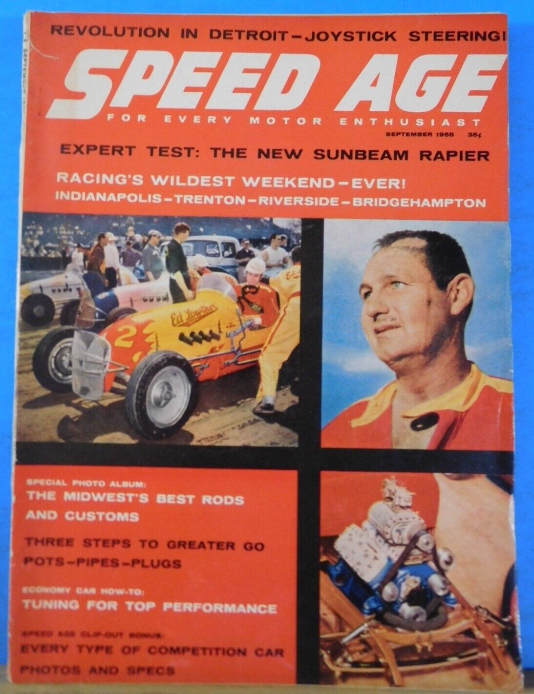 Speed Age 1958 September Racing’s Wildest Weekend Ever! Tuning economy ...