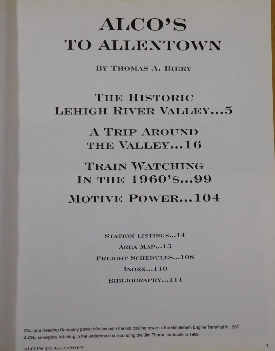 Alco’s to Allentown by Thomas A. Biery TRP the Railroad Press Soft Cov ...