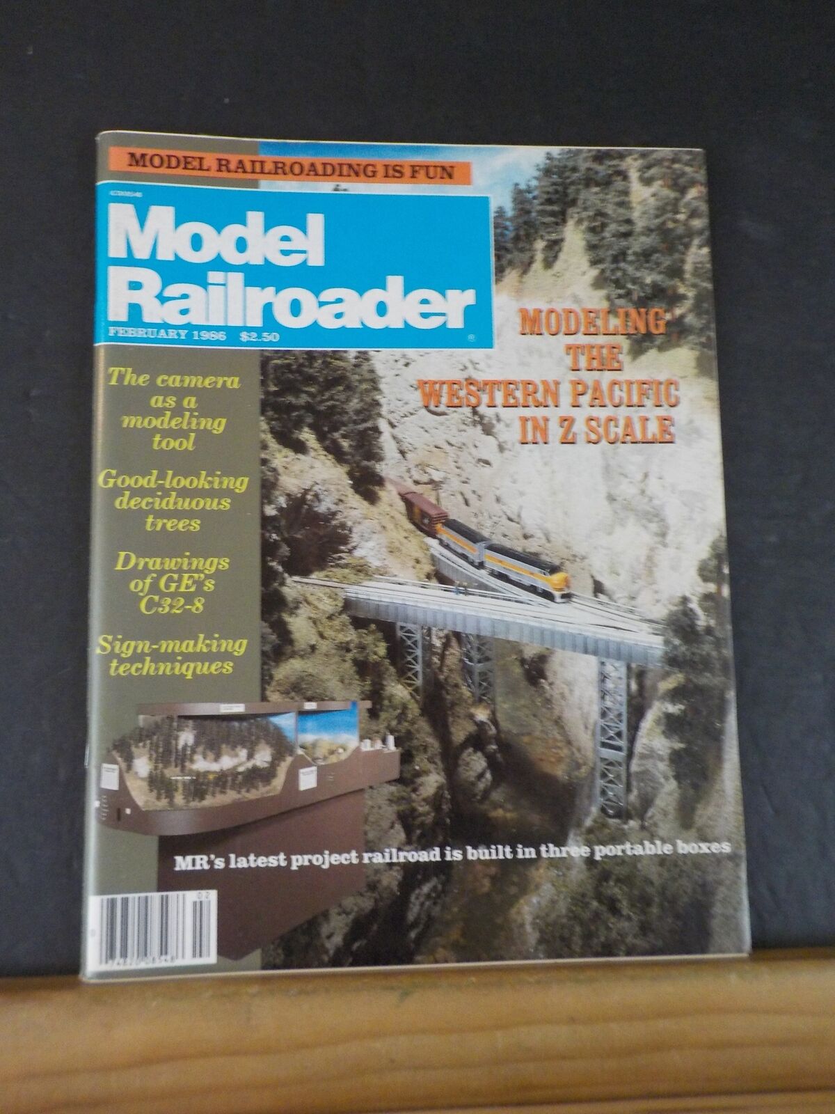 Model Railroader Magazine 1986 February CAmera as modeling tool Decidu ...