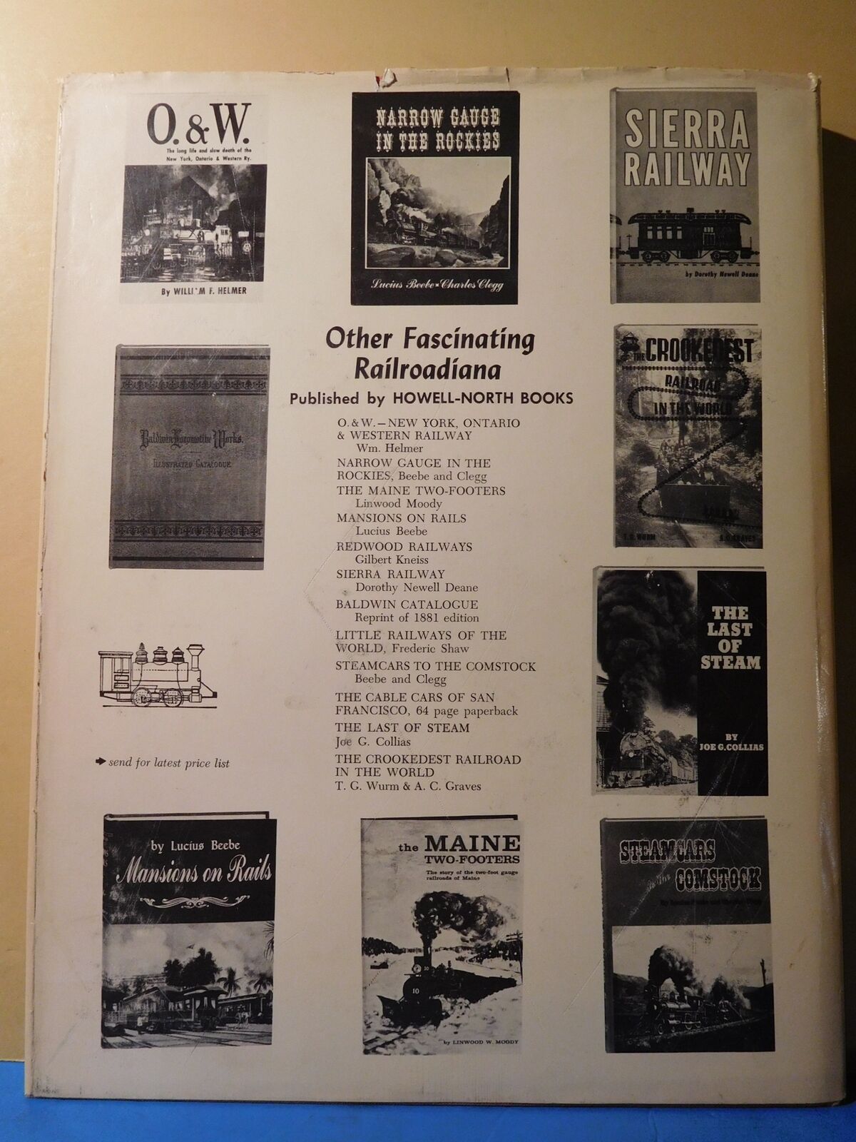 Railroads in the Woods By John Labbe & Veron Goe Dust Jacket 1961 267 ...