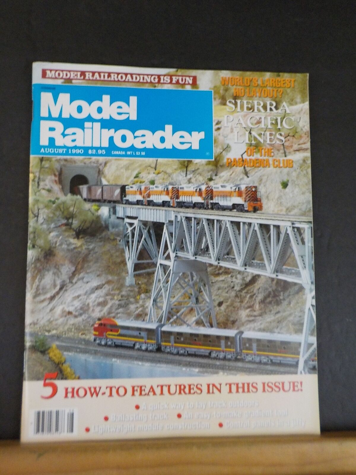 Model Railroader Magazine 1990 August How to Lay track outdooors Balla ...