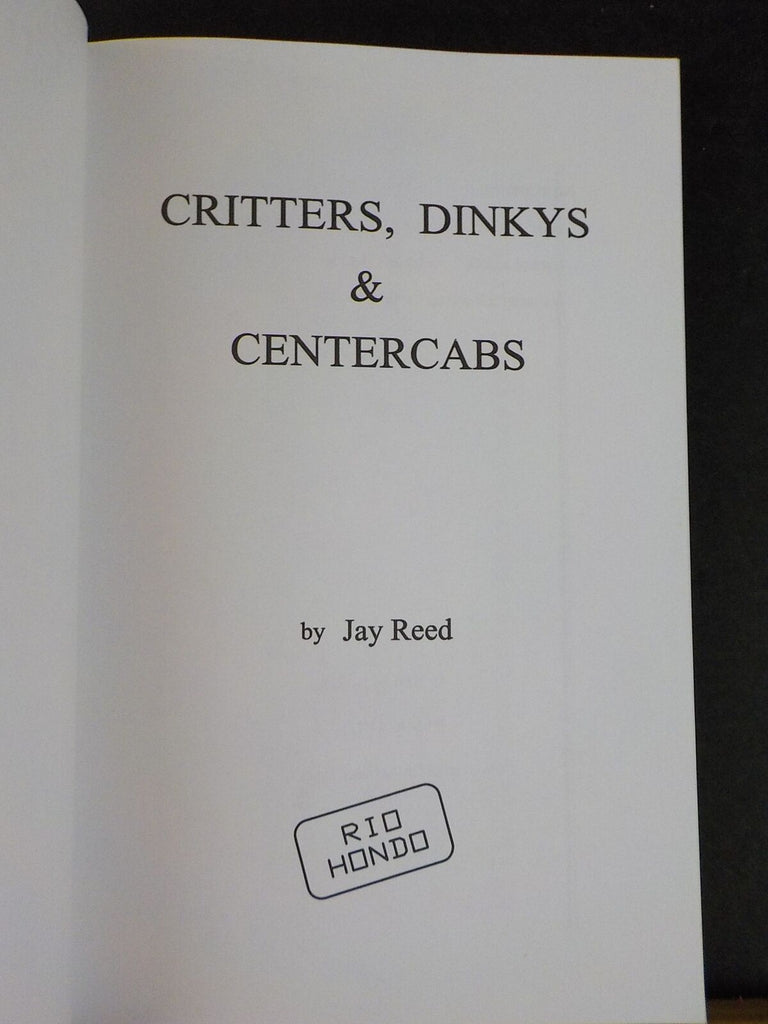 Critters Dinkys & Centercabs Identification guide for small American g ...