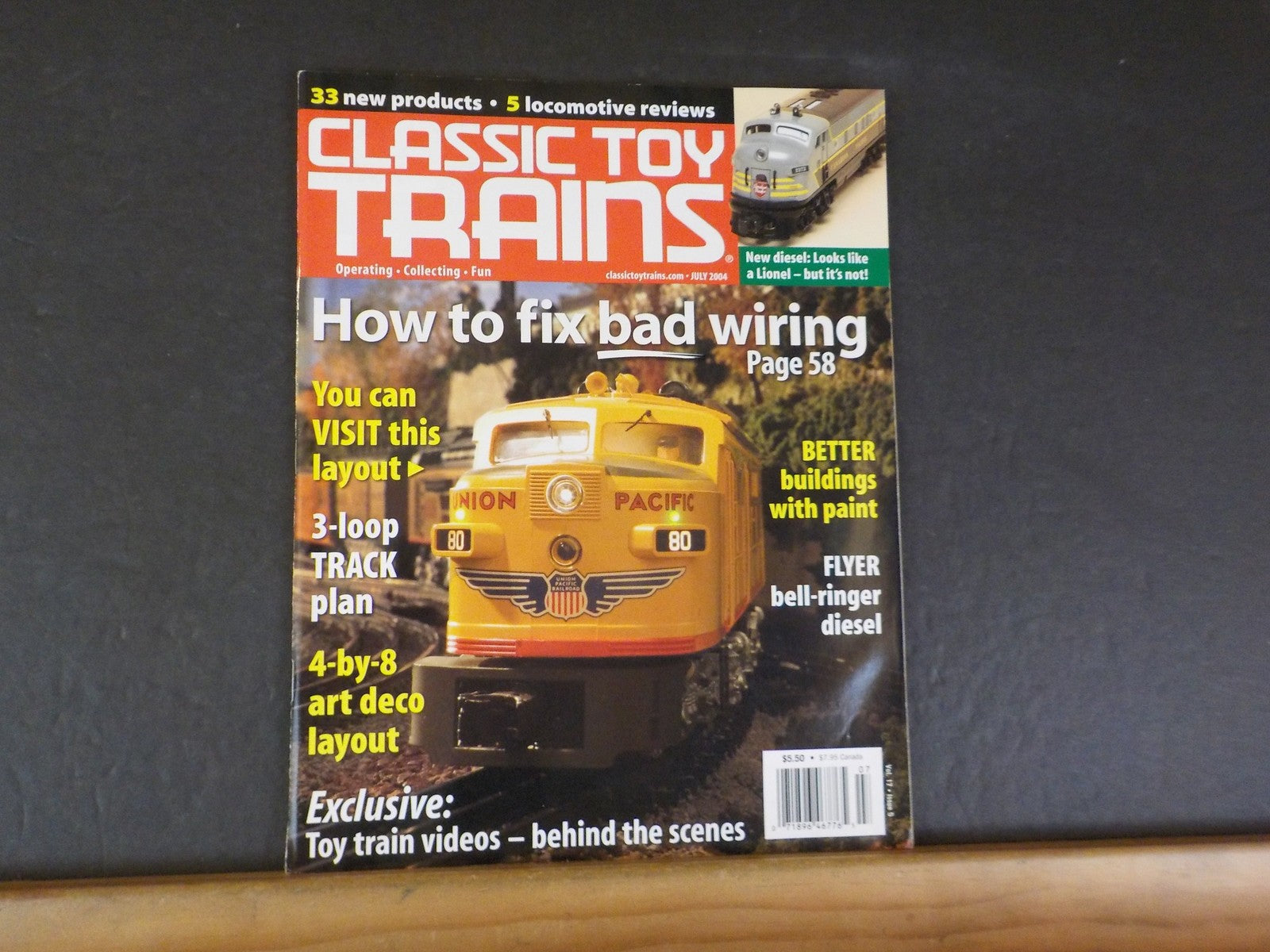 Classic Toy Trains 2004 July Fix bad wiring Better buildings with pain ...