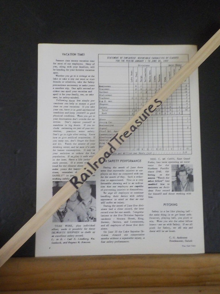 Tell Tale 1957 July Northern Pacific Employee Magazine – RailroadTreasures