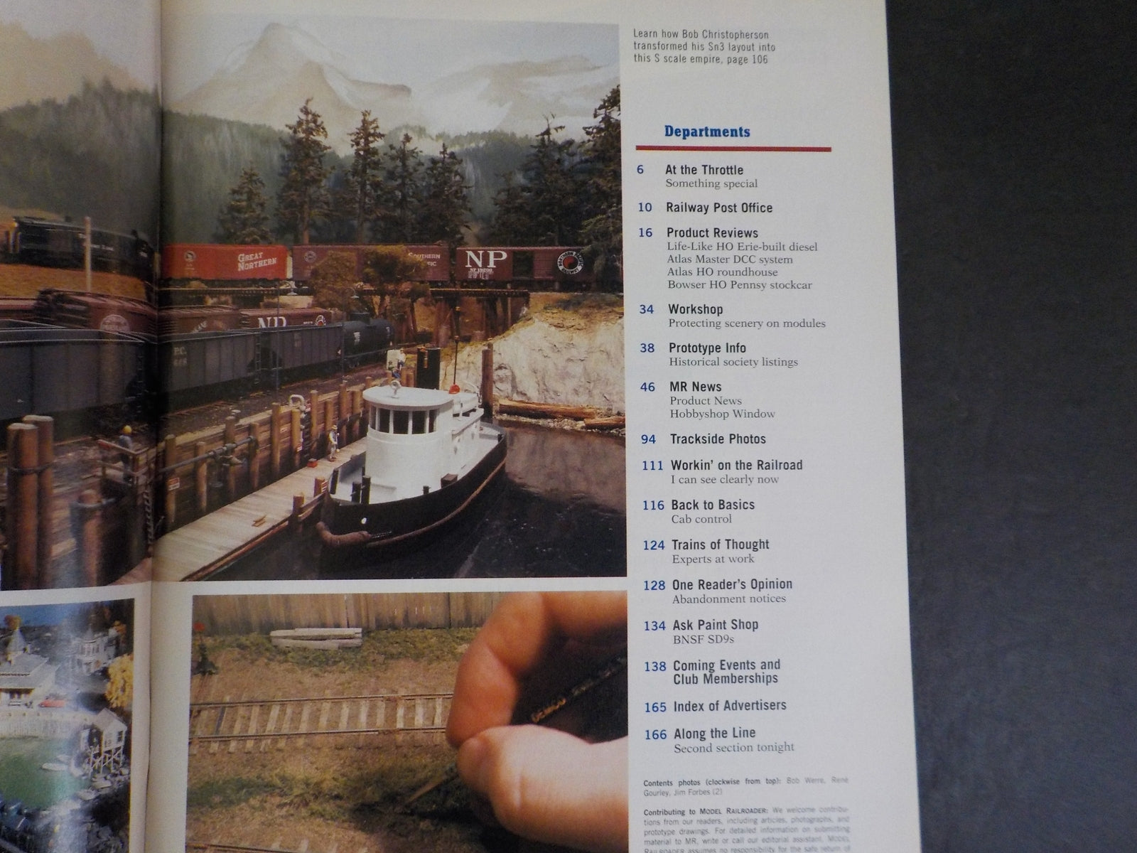 Model Railroader Magazine 2001 February Railroad that went to sea Key ...
