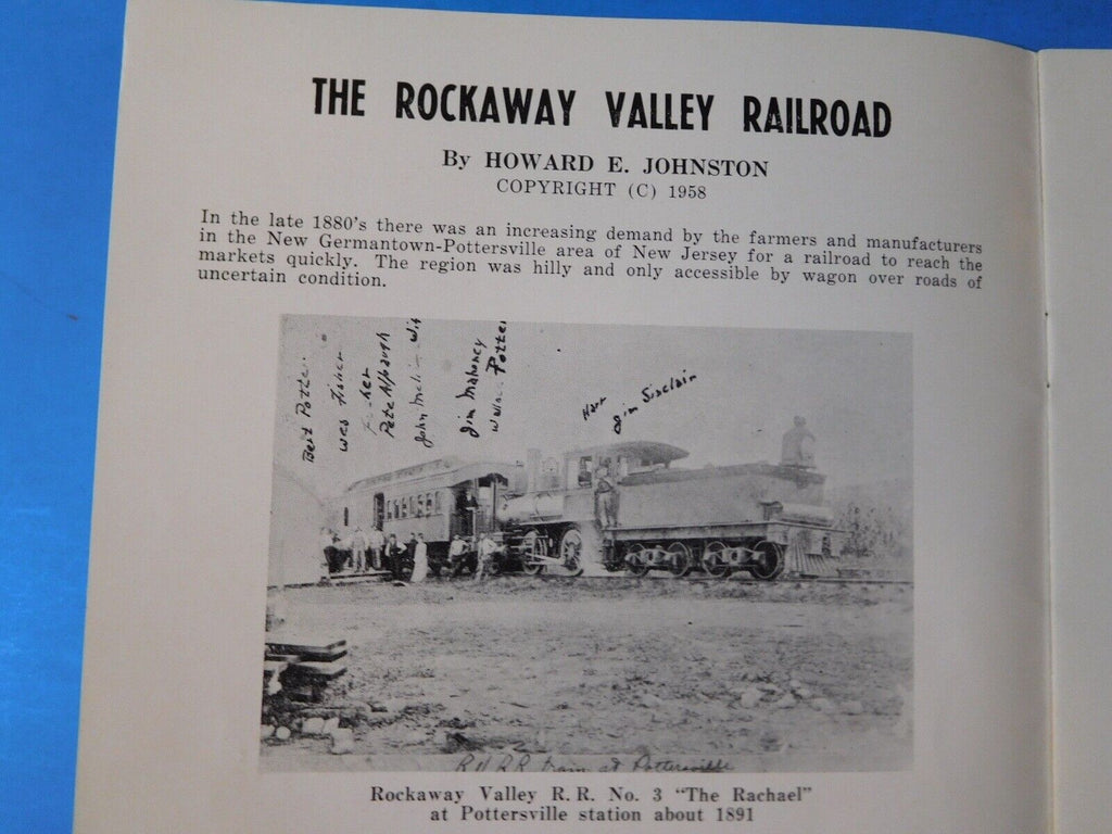 Rockaway Valley Railroad By Howard Johnston Deluxe Edition 1958 ...