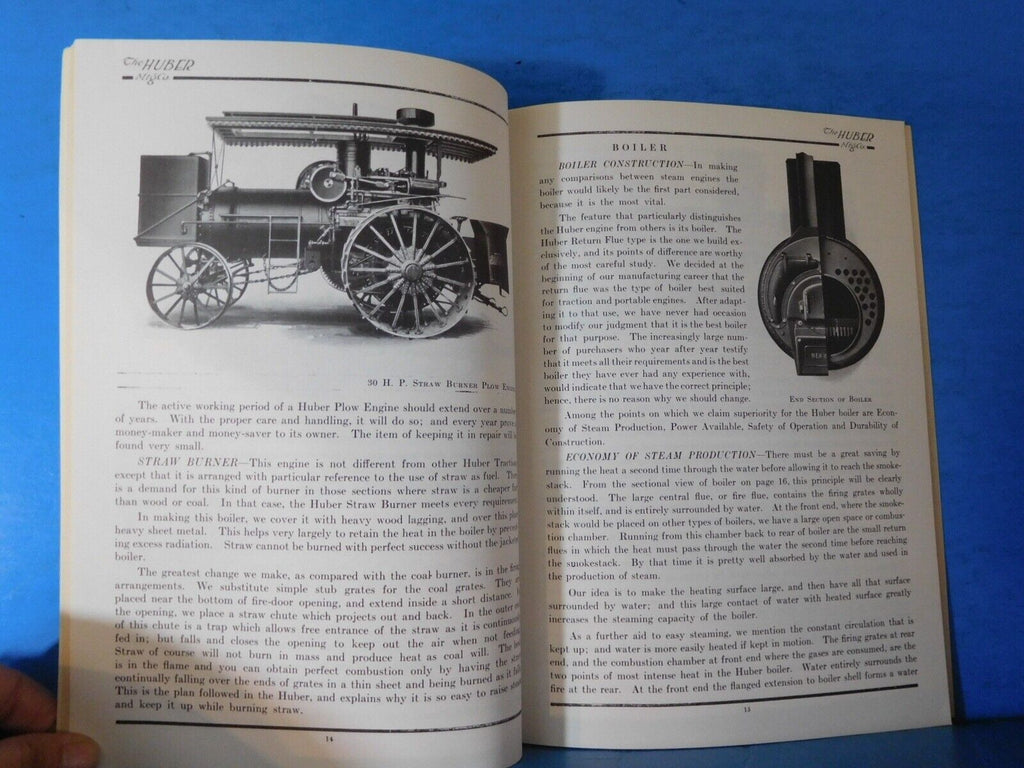Huber, The New Engines & Threshing Machines 1913 reprint ...