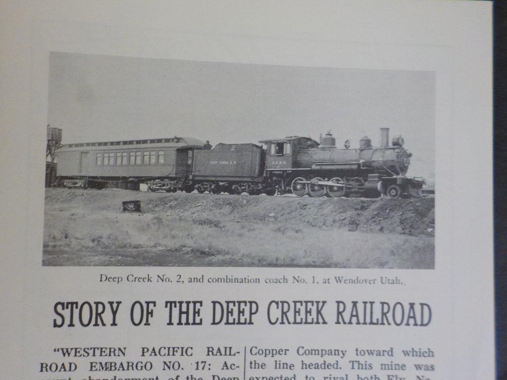 Western Railroader #266 February 1962 The Deep Creek Railroad 8 Pages ...
