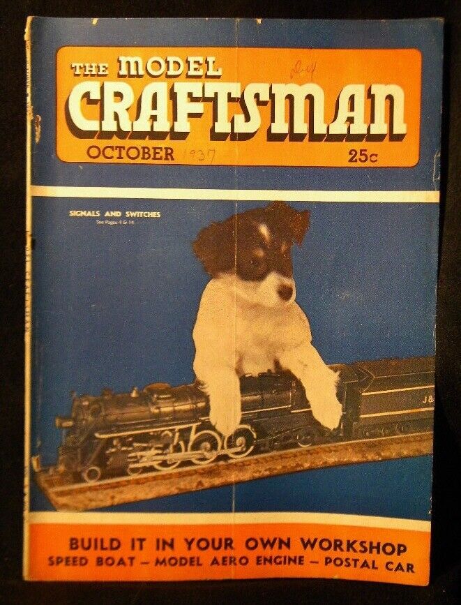 Model Craftsman RMC 1937 Oct PRR Postal Car Signals Switches Water Tow ...