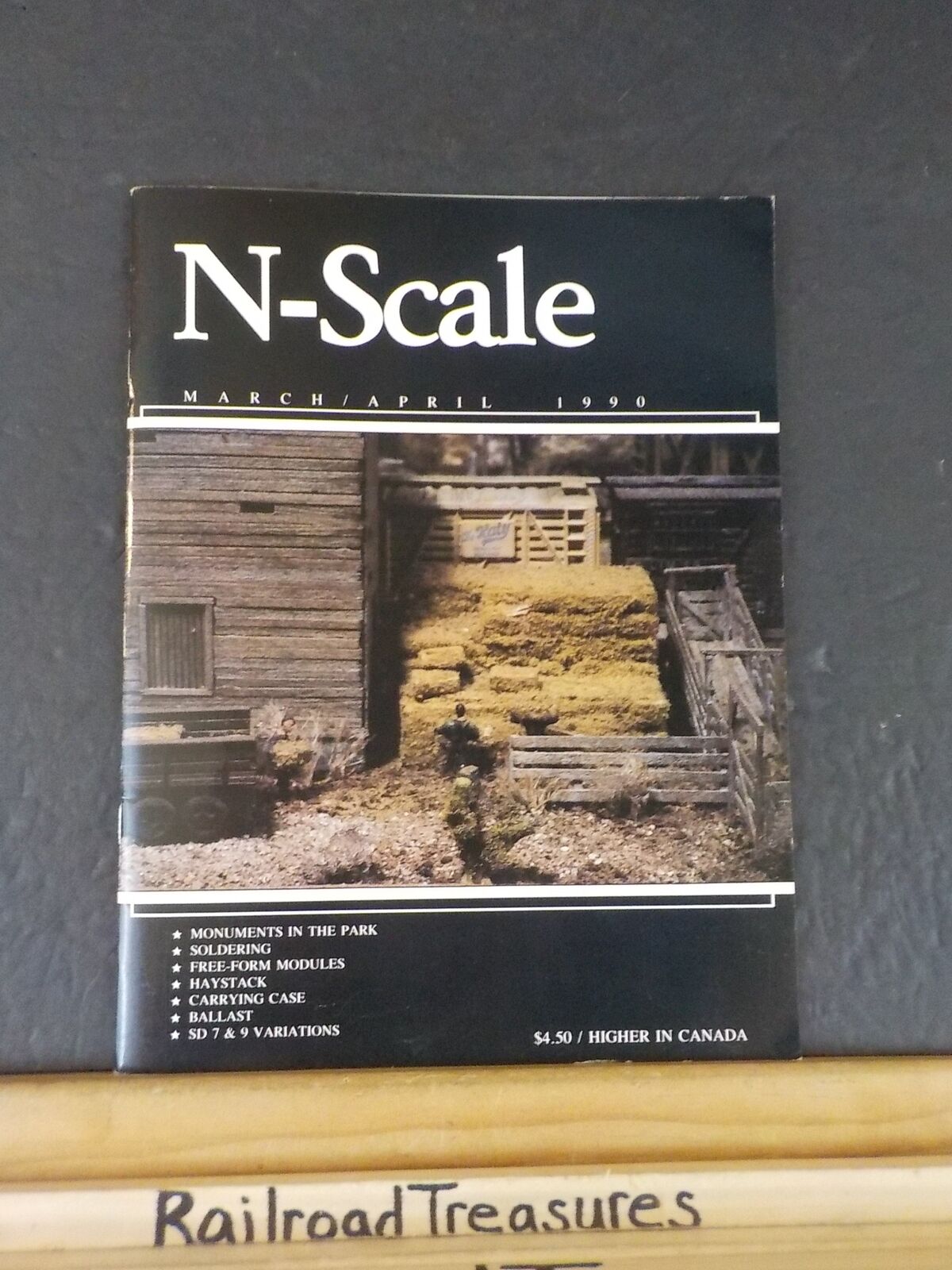 N Scale Magazine 1990 March April Monuments in the Park Locomotives ...