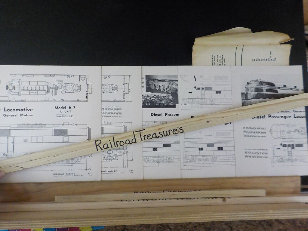 Model Railroader Diesel plan package with 29 Full-Color Plates HO-O 8 ...