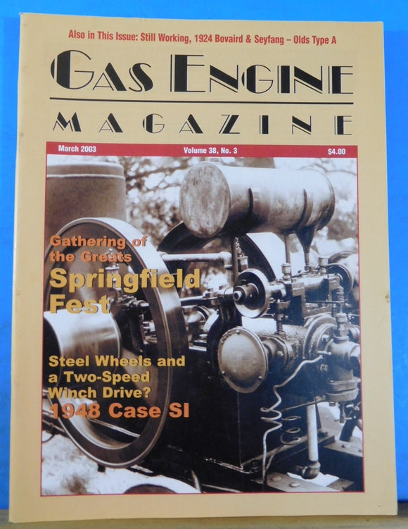 Gas Engine Magazine 2003 March Fairbanks Co. Engine Hercules Engine Ne ...