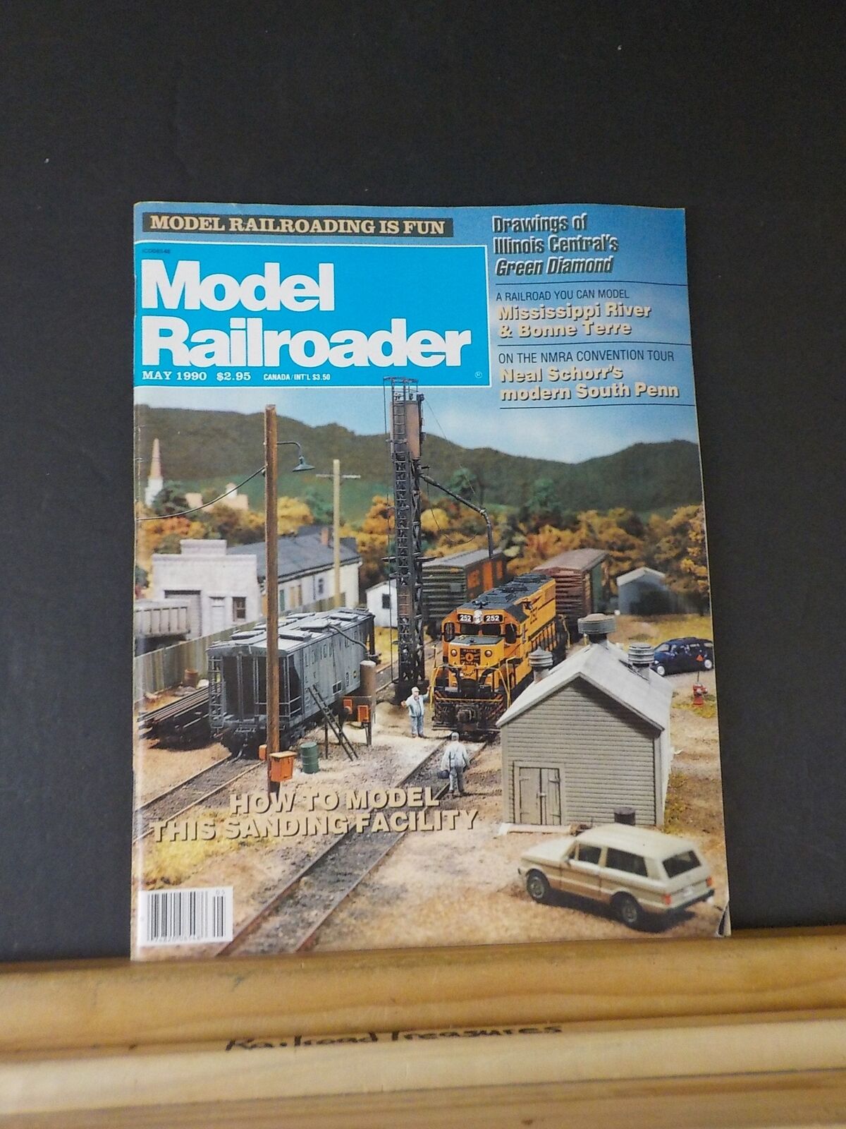 Model Railroader Magazine 1990 May IC Green Diamond MR&BT Model sandin ...