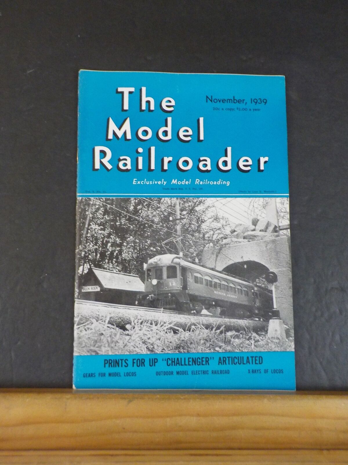 Model Railroader Magazine 1939 November Prints for UP Challenger artic ...