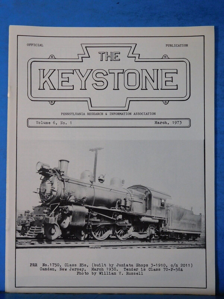 Keystone PRR T&HS Magazine 1973 March Standard 35040 Gallon water tank ...