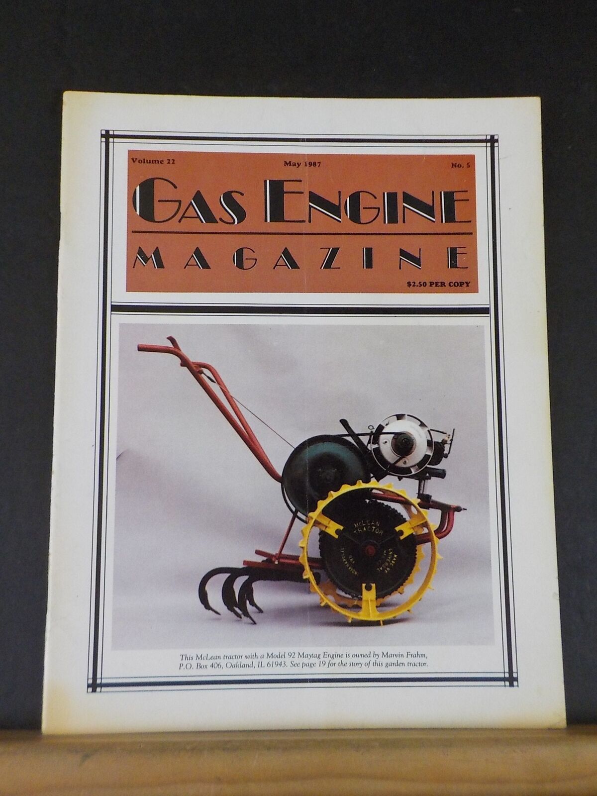 Gas Engine Magazine 1987 May McLean Tractor Husky Model 48 Caterpillar ...
