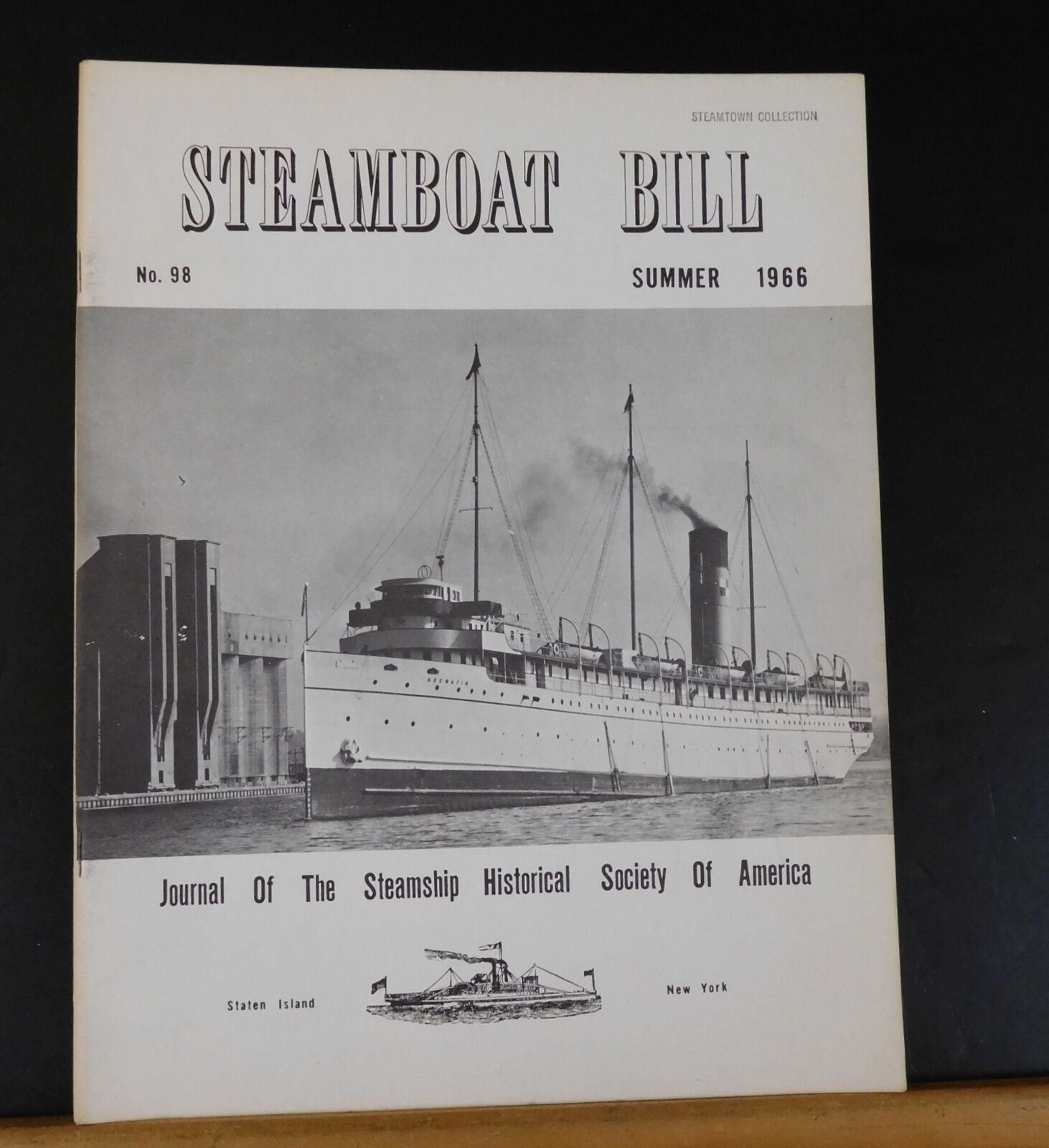 Steamboat Bill #98 Summer 1966 Journal of the Steamship Historical Soc ...