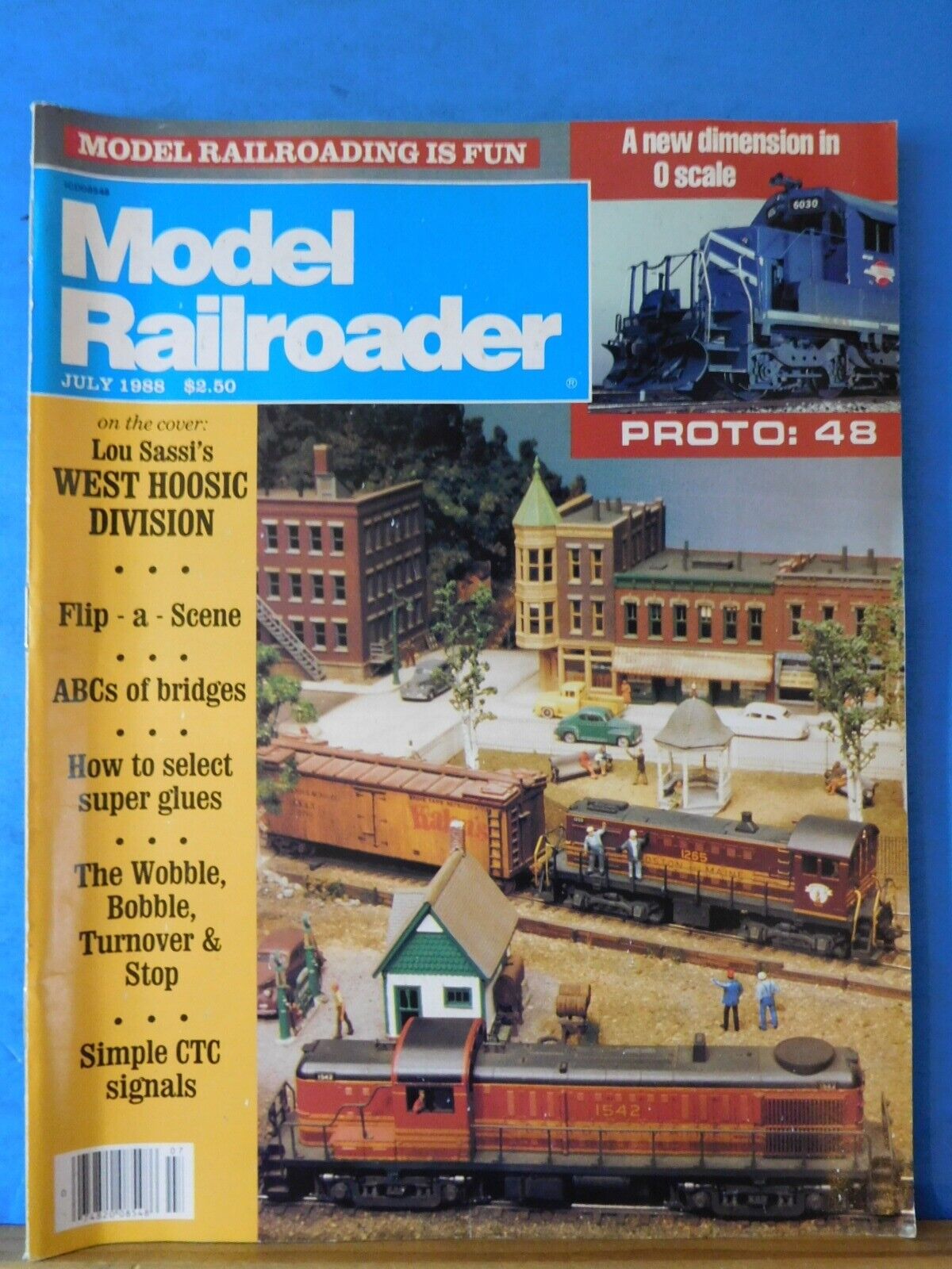Model Railroader Magazine 1988 July ABCs of bridges Simple CTC signals ...