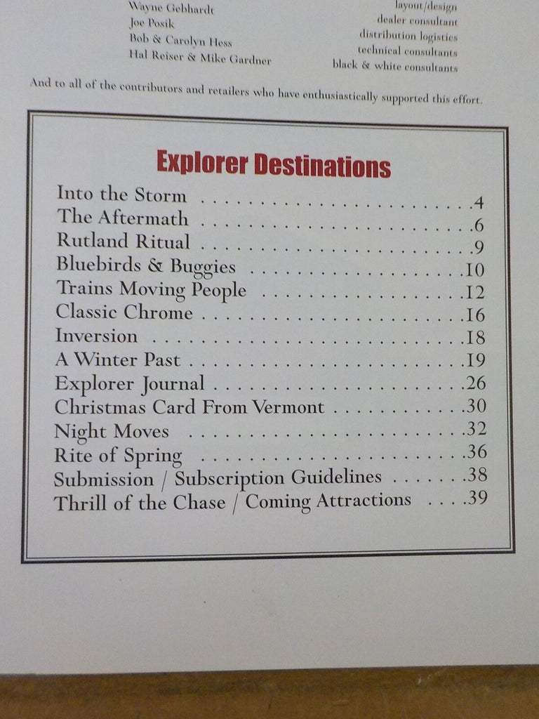 Railroad Explorer #1 Premier Issue Vol 1 #1 Trains of Northeastern Nor ...