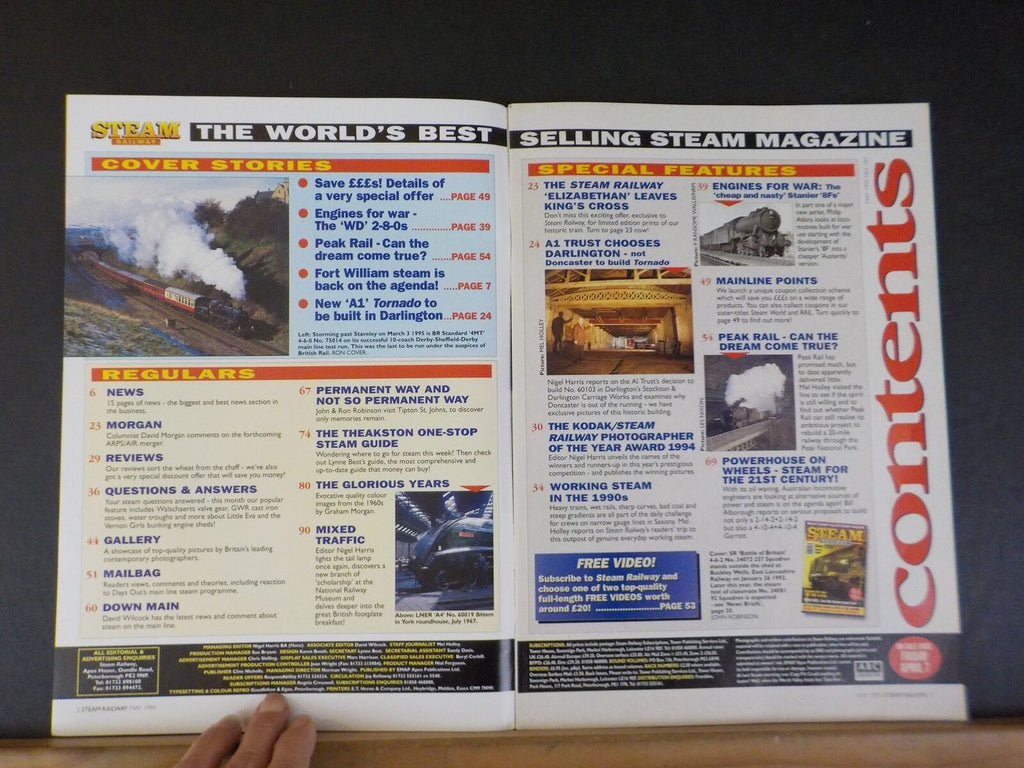 Steam Railway #181 1995 May Engines for war WD 2-8-0s Peak rail FOrt W ...