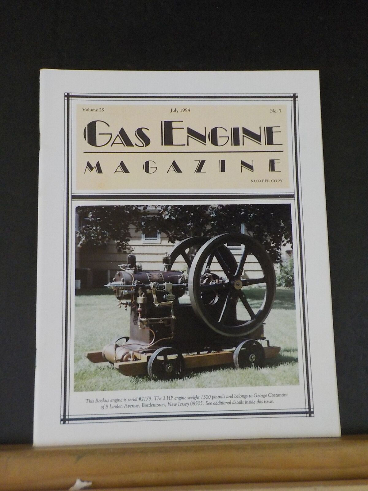 Gas Engine Magazine 1994 July Restored Pierson Engine More on Van Bler ...