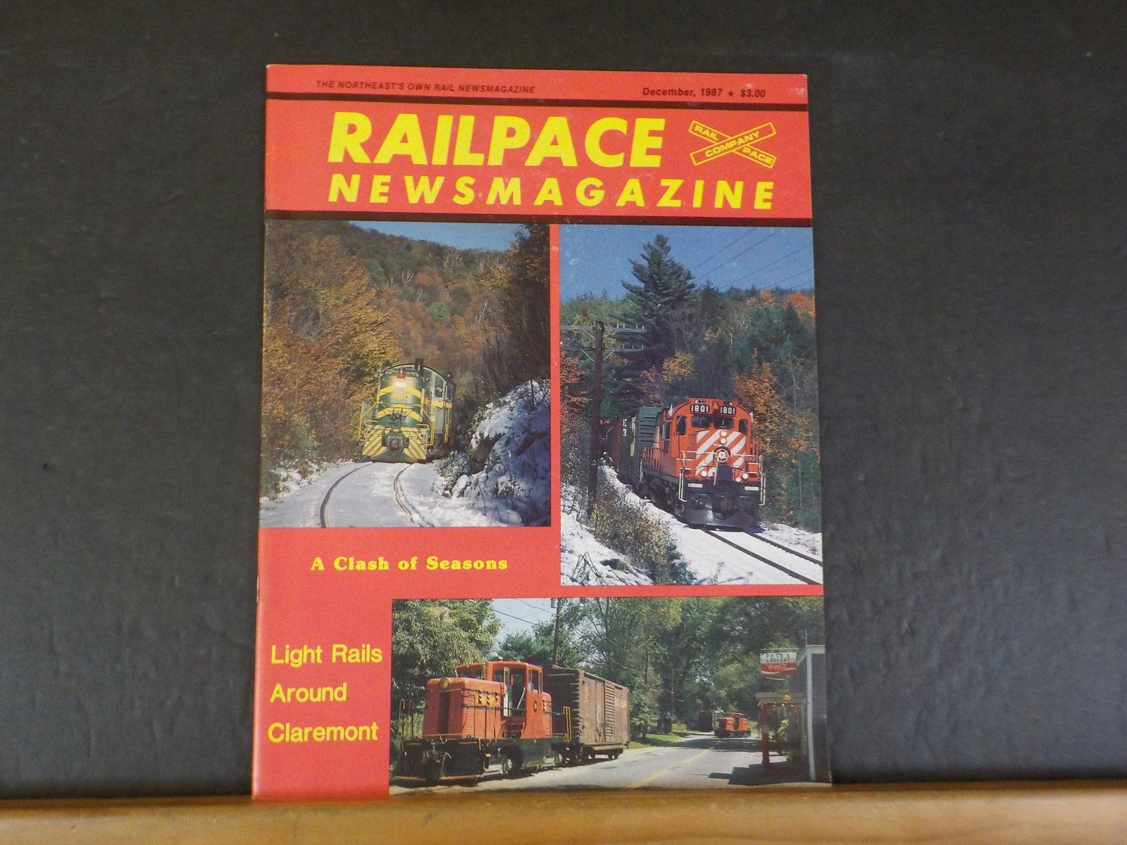 Rail Pace News Magazine 1987 December Railpace Claremont light rails N ...