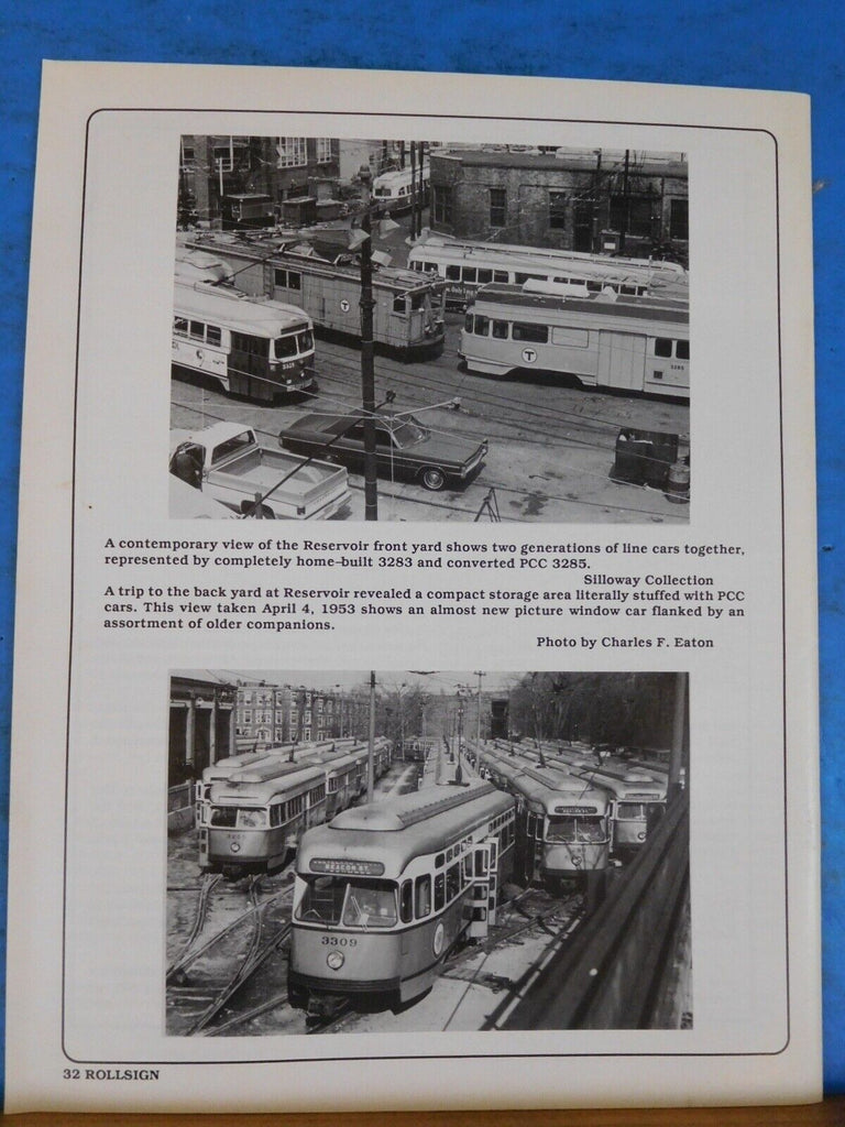 Rollsign Magazine of New England Transit News 1989 January February ce ...