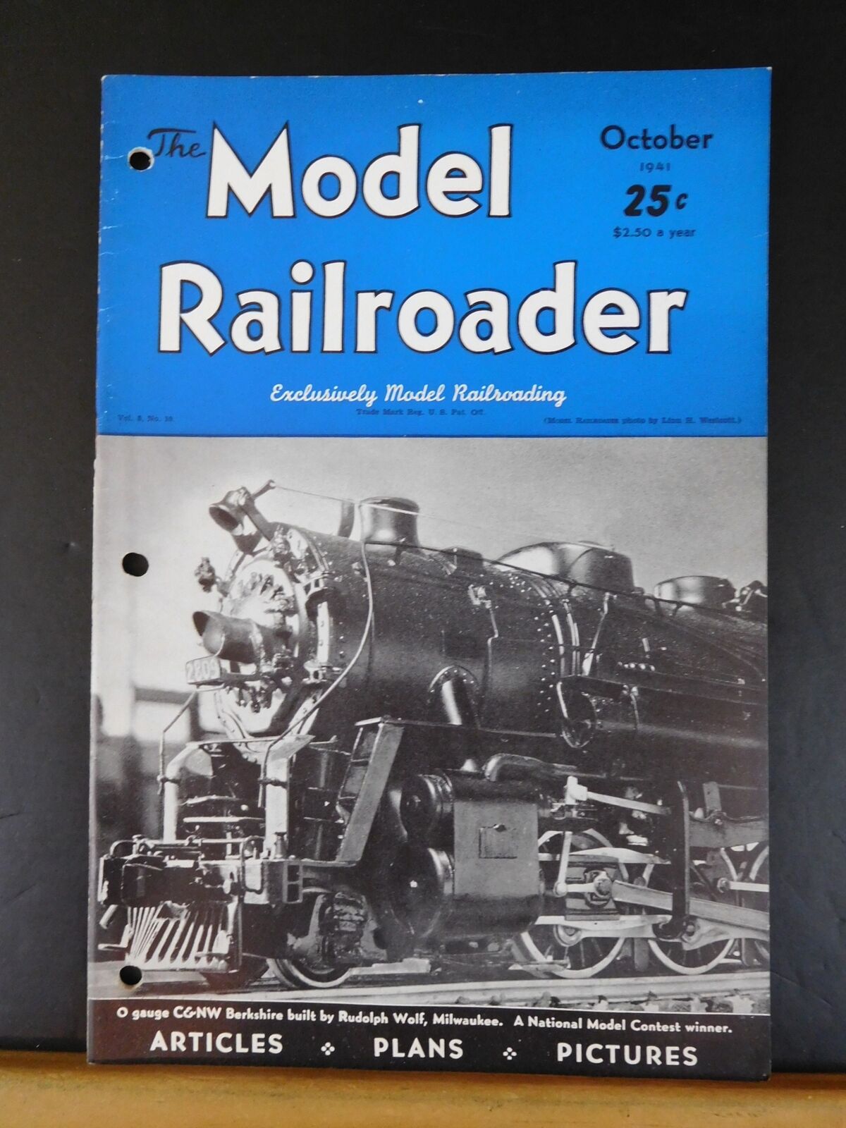 Model Railroader Magazine 1941 October Rivets to scale Two rail train ...