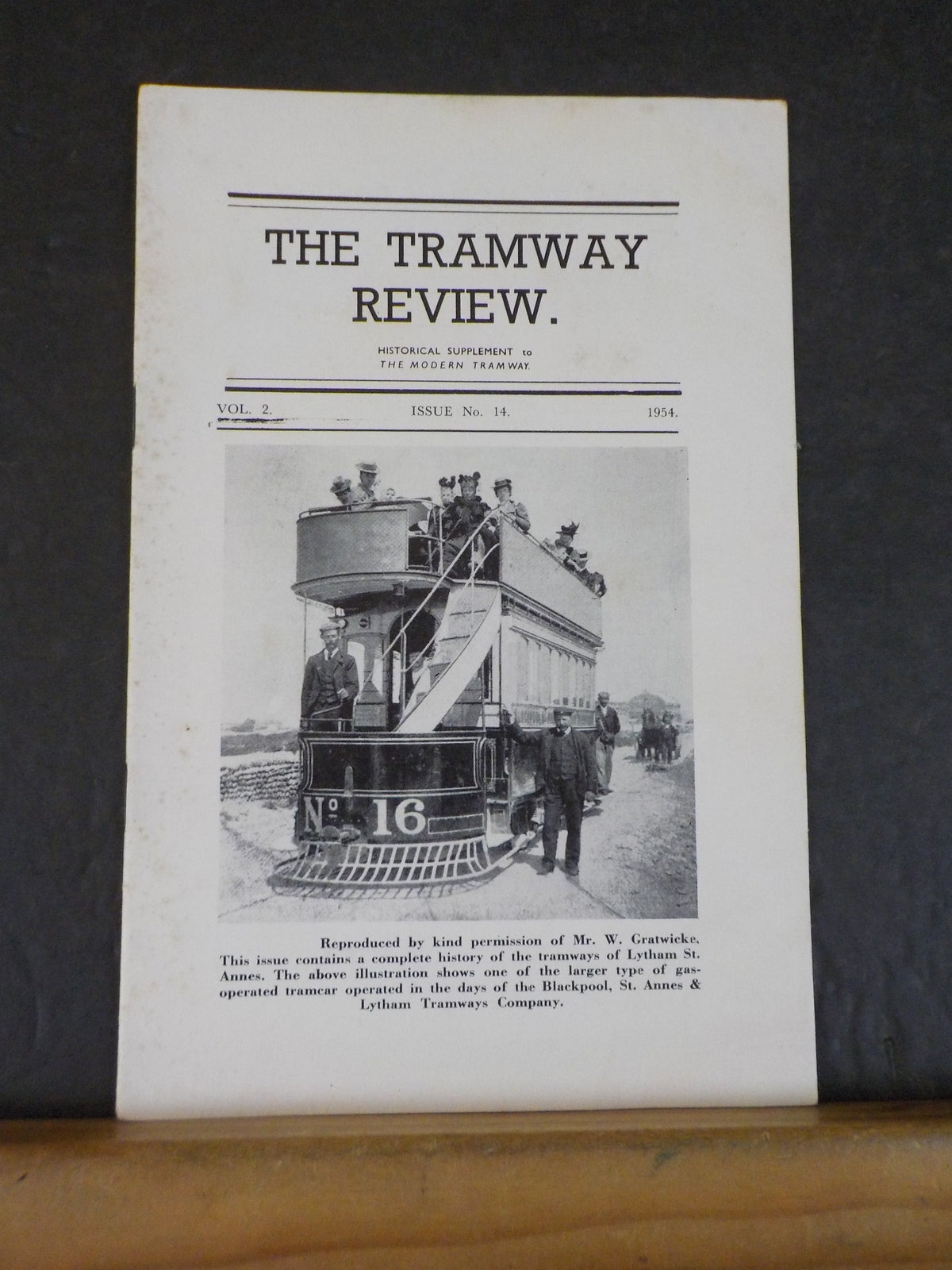 Tramway Review Issue No 14 Vol 2 1954 The Tramways of Lytham St Annes ...