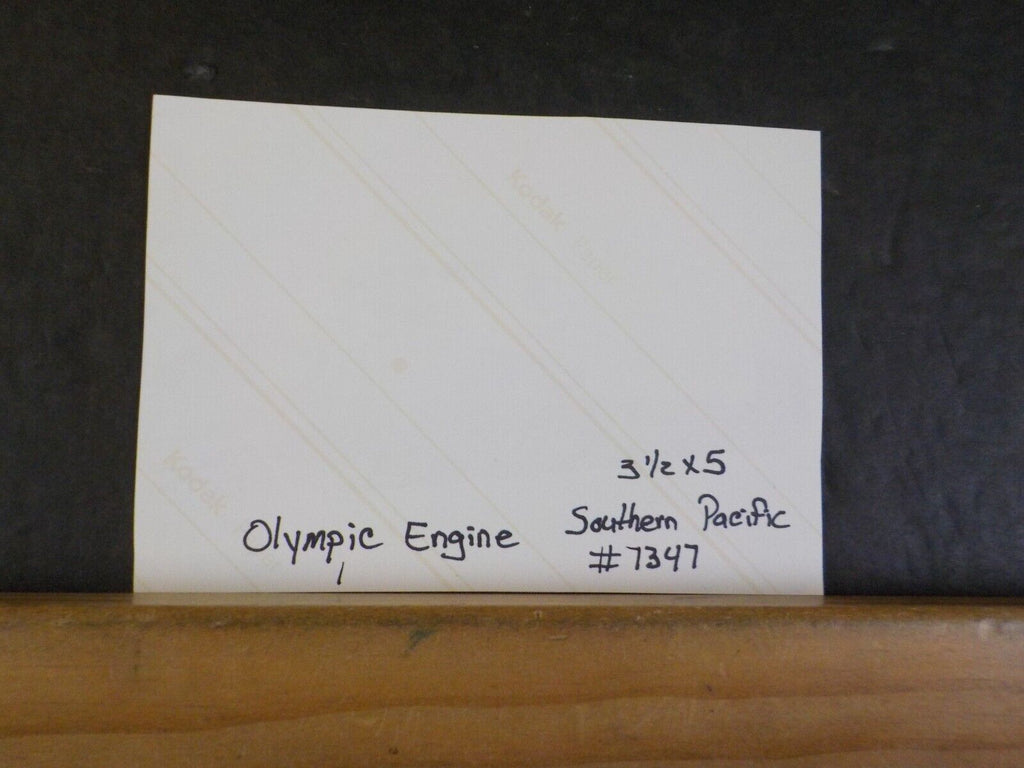 Photo Southern Pacific Locomotive #7347 3 ½ x 5 Color Olympic Engine ...