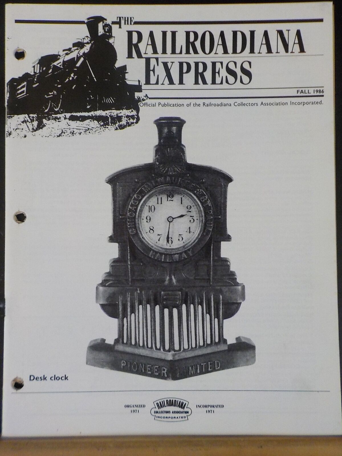 Railroadiana Express 1986 Fall Northern Pacific Extravaganza ...