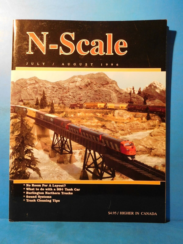 N Scale Magazine 1996 July August Burlington Northern Trucks ...