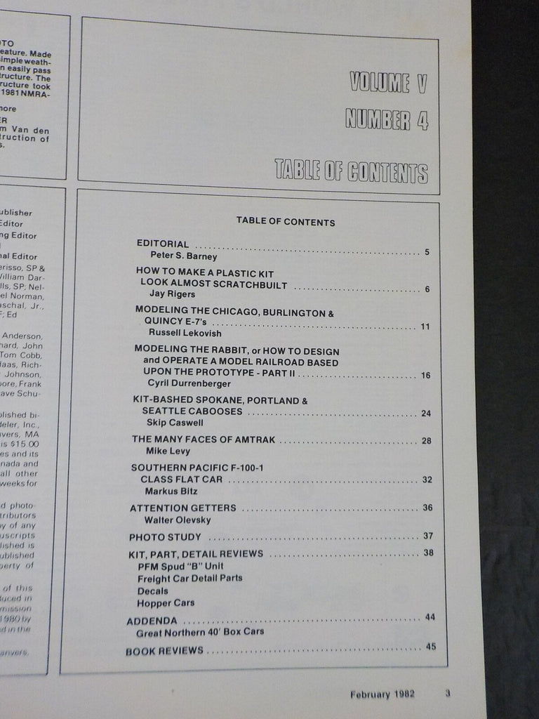 Prototype Modeler 1982 February Modeling the Chicago How to make a pla ...