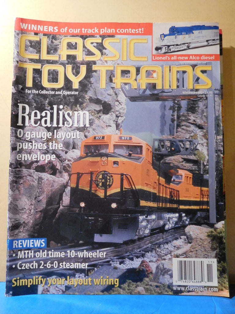 Classic Toy Trains 2000 November Realism Simplify layout wiring Lionel ...