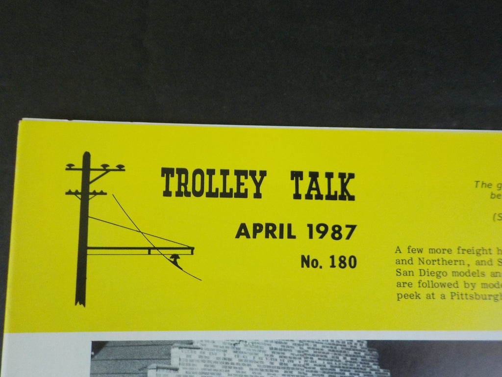 Trolley Talk #180 1987 April Roby and Northern Railroad DC Metro Cars ...