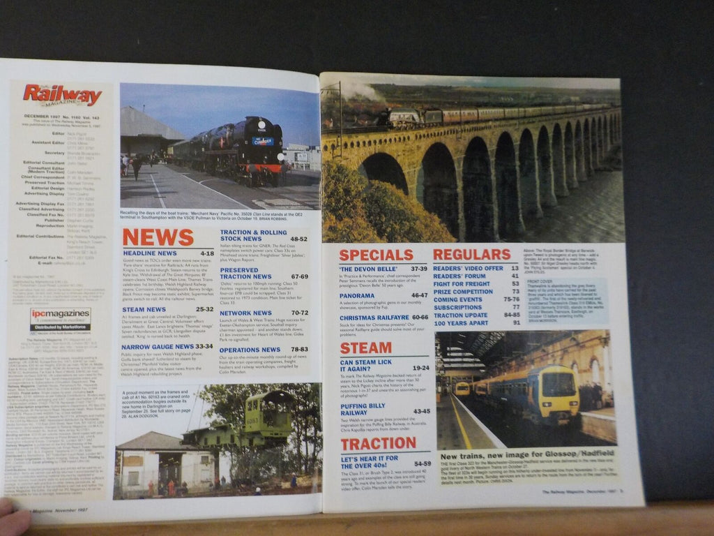 Railway Magazine 1997 December Railtrack to share in Virgin fares reve ...